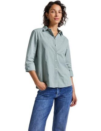 Street One 3412266 Chemisier daffaires rayé, Arona Blue, 40 Femmes