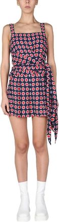 Moschino Femme, Robes, Multicolore, Taille: 34 FR Polka Dot Print Ruched Waist Dress