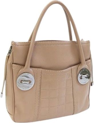 Chanel Sac &agrave; main vintage doccasion - Femme - Pre-owned - Beige - Taille: ONE Size