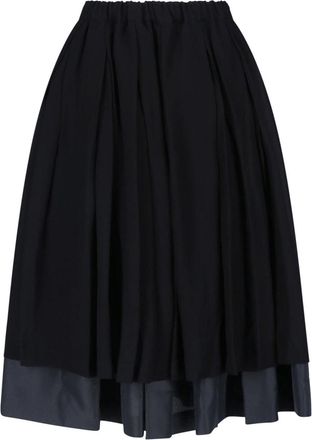 Comme Des Gar&ccedil;ons Jupe Midi - Noir