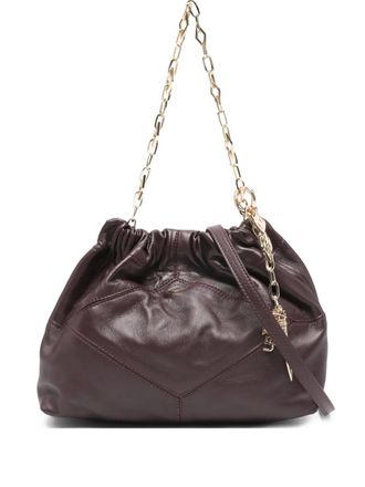 BA&SH sac cabas &agrave; bride en cha&icirc;ne - Rouge