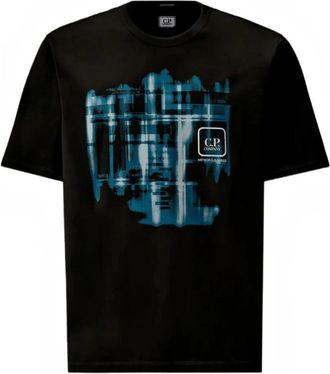 C.P. Company C.p. Company, Homme, Tops, Noir, Taille: XL T-Chemises