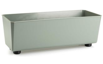 HowHomely Blumentopf gr&uuml;n | Blumen&uuml;bertopf 37x17x14 cm | Langlebige und Leichte &Uuml;bertopf f&uuml;r Deko Wohnzimmer Schlafzimmer Bad oder B&uuml;ro | Moderne Dekoration