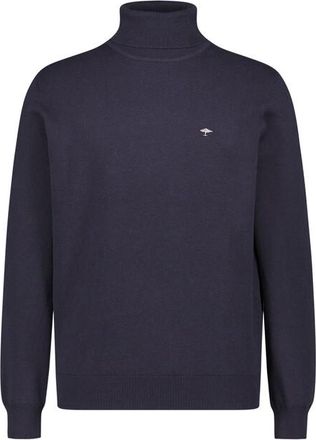Fynch-Hatton Fynch-Hatton Herren Pullover blau Baumwolle unifarben