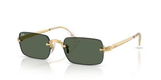 Ray-Ban RB392800171 Rectangular Metal-Frame Sunglasses - Gold