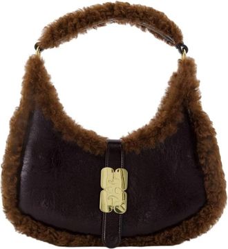Ganni Kat Small Piping Purse - - Bags - Damen - Braun - ONE SIZE