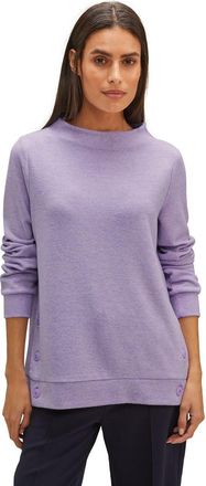 Street One Damen A320569 Langarmshirt, Soft Pure Lilac Melange, 38 cm