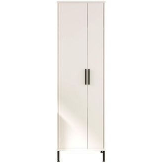 Habitat et Jardin Armoire multifonctionnelle en bois Jienna - 50 x 36 x 165 cm - Blanc