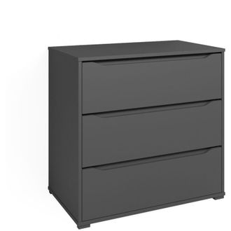 Vicco Commode avec tiroirs Ruben, Anthracite, 80 x 77.6 cm avec 3 tiroirs