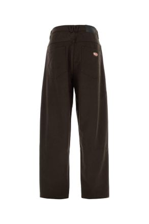 Willy Chavarria Mens Brown Denim Jeans Chocolate Exterior: Cotton