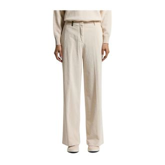 PESERICO Femme, Pantalons, Beige, Taille: 42 FR Wide Pantalons