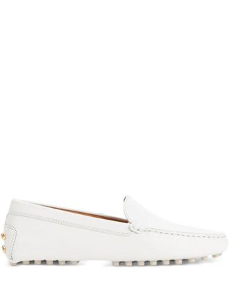 Tod's Moccasin-Style White Sandals With Rubber Pebble So - Gr. 36,5 (EU) - in Wei&szlig;