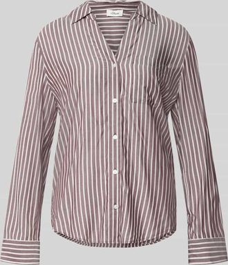 s.Oliver Red Label Regular Fit Langarmbluse aus reiner Viskose
