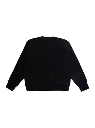 Dsquared2 Boys Crew Neck Sweatshirt Black Cotton Hoods & Sweatshirts