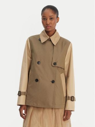 Max Mara Tenchcoat Biglia 2615021051 Gr&uuml;n Relaxed Fit