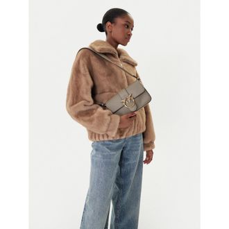 Pinko Handtasche PINKO Love One Mini Slouchy Fl Al 25-26 104340 A0QO Grau