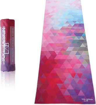 Yoga Design Lab Hot Yoga Handtuch | rutschfest, leicht, recyceltes, saugfähiges Mikrofaser Yogahandtuch | schnelltrocknend, waschmaschinenfest | Ideal für Hot Yoga, S