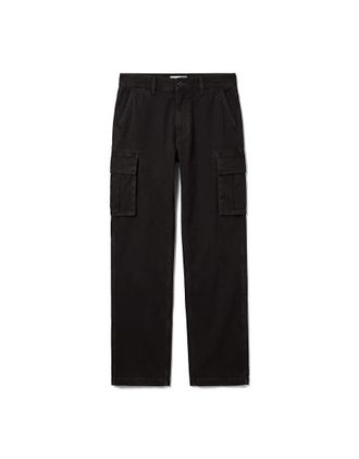 Calvin Klein Jeans lockere Cargo-Hose aus Baumwoll-Twill in Volcanic Ash-Grau