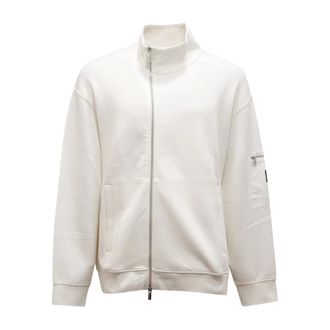 Armani Homme, Sweatshirts et sweats à capuche, Blanc, Taille: L SweaT-shirt Exchange Edition avec Fermeture Éclair Latérale