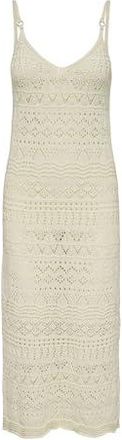 Only Strap Dress KNT Onlavina Life Robe à Bretelles, Ecru, S Femmes