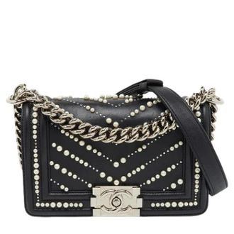 Chanel Pre-owned Boy Schultertasche - - Pre-owned - Damen - Schwarzk - ONE SIZE