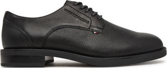 Tommy Hilfiger Halbschuhe Lth Mix Dress Hilfiger Shoe FM0FM06086 Schwarz