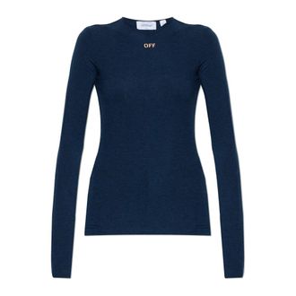 Off-white Femme, Tops, Bleu, Taille: 44 FR Haut &agrave; manches longues
