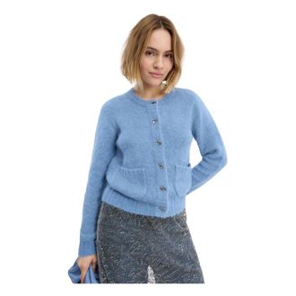 Munthe Locca Cardigan - - Knitwear - Damen - Blau - S