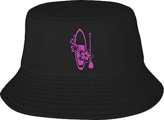 Generic Chapeau De Godet Fleurs Planche De Paddle Surf Chapeau De P&ecirc;che Respirant &Eacute;t&eacute; Bonnet Soleil, pour Sports, Plage, Le Camping, 56-58cm