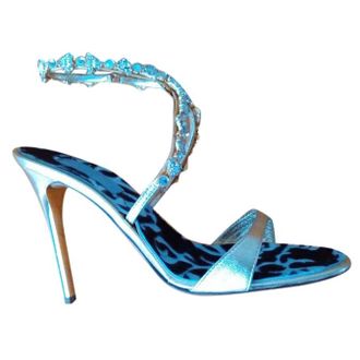 Vicini Embellished Leather Sandals Size 36.5