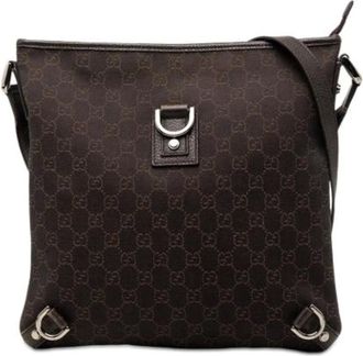 Gucci Sac bandouli&egrave;re en jean Pre-owned - Femme - Pre-owned - Brun - Taille: ONE Size