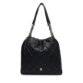 Tommy Hilfiger Handtasche Tommy Hilfiger Th Feminine Tote AW0AW18719 Schwarz