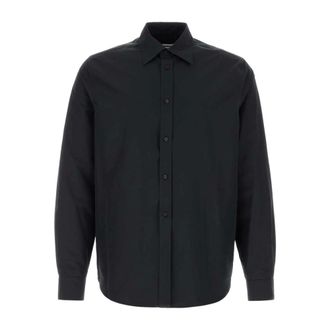 Jil Sander Homme, Chemises, Noir, Taille: XL Chemise en polyester