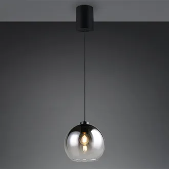 Trio Lampe suspendue Liora Verre fum&eacute; - R36601054
