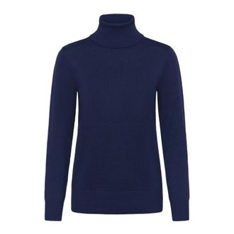 Saint Tropez Rollkragenpullover - - Knitwear - Damen - Blau - S