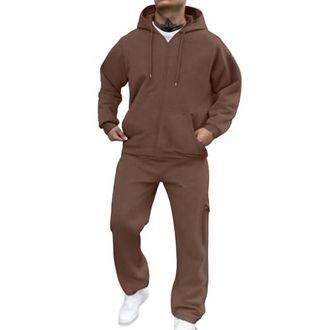 Generic Ensemble Homme, Surv&ecirc;tement Homme Hiver 2 Pi&egrave;Ces Chaud et Confortable Automne Hiver Surv&ecirc;Tements Jogging Large Streetwear Ado Gar&ccedil;On Ensemble 2 Pi&egrave;ces