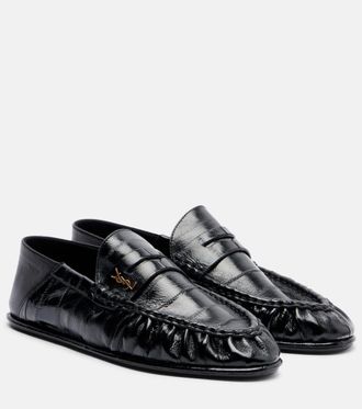 Saint Laurent Mocassins en cuir verni