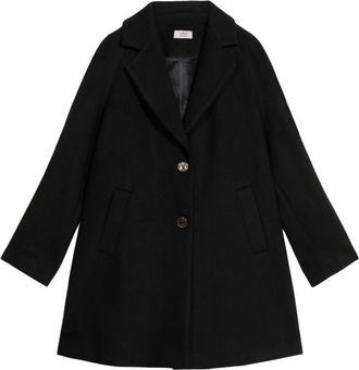 Oltre Femme, Manteaux, Noir, Taille: 42 FR Manteau mi-long avec boutons