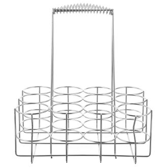 Cabilock Metall Flaschenkorb Flaschentr&auml;ger Biertr&auml;ger Flaschenhalter Flaschen Tragekorb Getr&auml;nkekorb Bierflaschen Tr&auml;ger Weinregal f&uuml;r 12 Flaschen Dosen Wein 