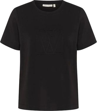Inwear Femme, Tops, Noir, Taille: 36 FR T-shirt Logo Modal Polyester &Eacute;lasthanne