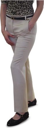 Emme Di Marella Emme DI Marella, Femme, Pantalons, Beige, Taille: 36 FR Pantalon Slim en M&eacute;lange de Lin