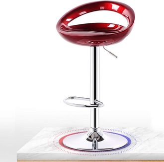 Generic H&ouml;henverstellbare, drehbare Barhocker in Gr&uuml;n mit Fu&szlig;st&uuml;tze, moderner Essbereich (60-80 cm) f&uuml;r K&uuml;che, Kneipe und Zuhause