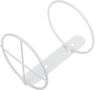 BESPORTBLE Wand Weinregal Metall Einzel Flaschenhalter Wei&szlig; mit Montage Schrauben Platzsparender Wandflaschenhalter f&uuml;r K&uuml;che Esszimmer Bar Robustes Weinregal Zu