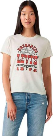 Levi's Damen The Perfect Tee T-Shirt, Copper Riveted Rock Poster Sugar Swizzle, XS