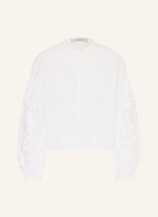 Dorothee Schumacher Dorothee Schumacher Bluse Embroidered Beauty Mit Lochspitze weiss