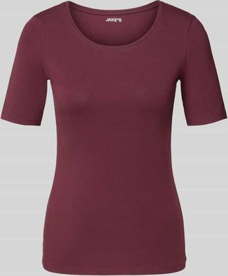 Jake*s Casual T-Shirt mit Rundhalsausschnitt und 1/2-Arm
