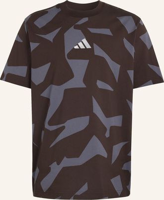 adidas Amg Camo Short Sleeve T-Shirt braun