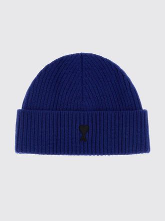 Ami Beanie von aus reiner Schurwolle mit Umschlag und Kontrastlogo