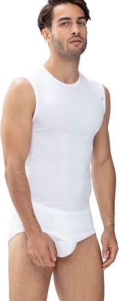 Mey Achseltop MEY Noblesse, Herren, Gr. 4XL, N-Gr, weiß, Feinripp, Obermaterial: 100% Baumwolle, körpernah, Unterhemden, ohne Seitennähte, Rundhalsausschn