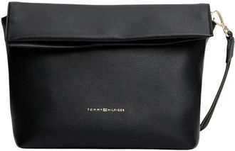 Tommy Hilfiger TH LOGOTAPE MED CROSSOVER AW0AW17692 Crossover Femme Noir (Noir), Taille Unique, Noir (noir), One Size